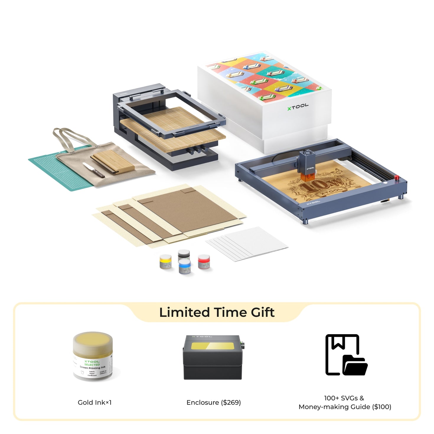 xTool Screen Printer: 1st Screen Printing Solution with Laser