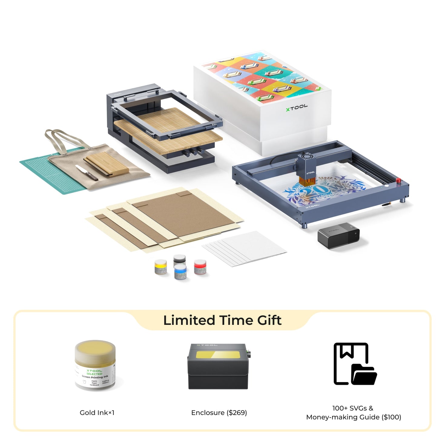 xTool Screen Printer: 1st Screen Printing Solution with Laser