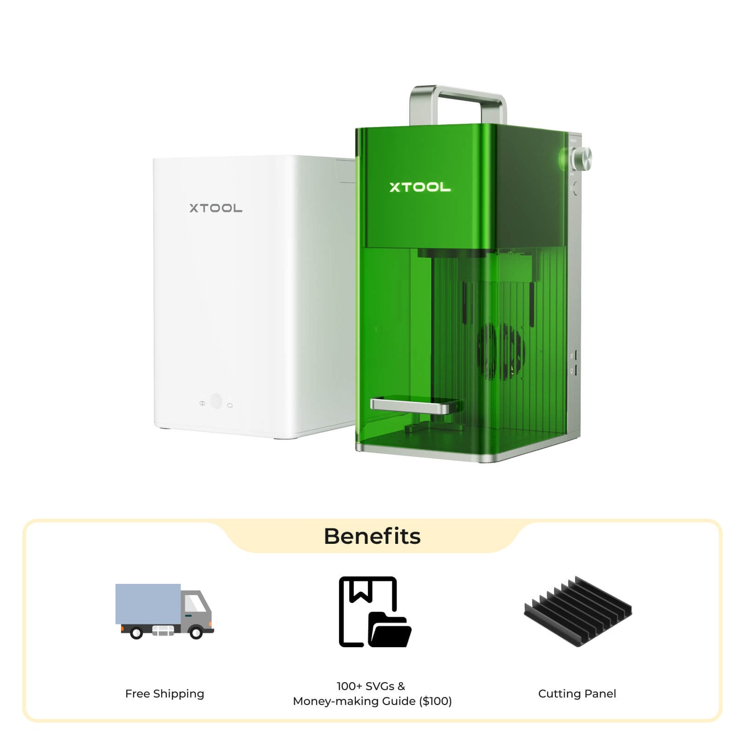 xTool F1 Portable IR and Diode Laser Engraver for all Metal