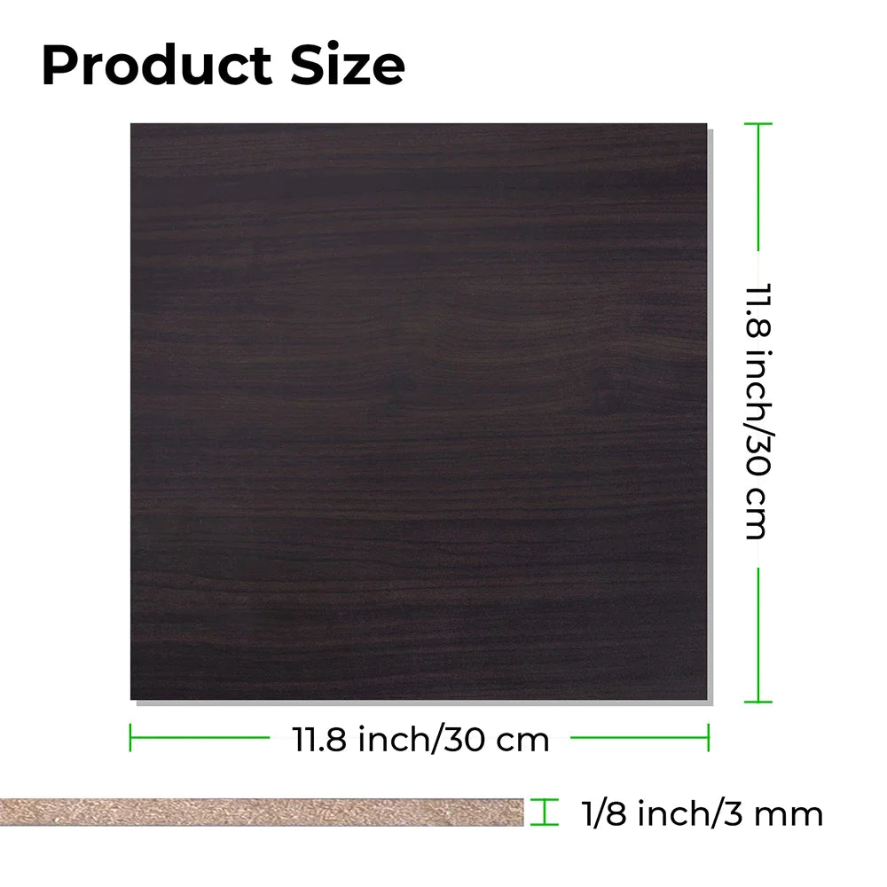 1/8" Faux Ebony MDF Board (10pcs)
