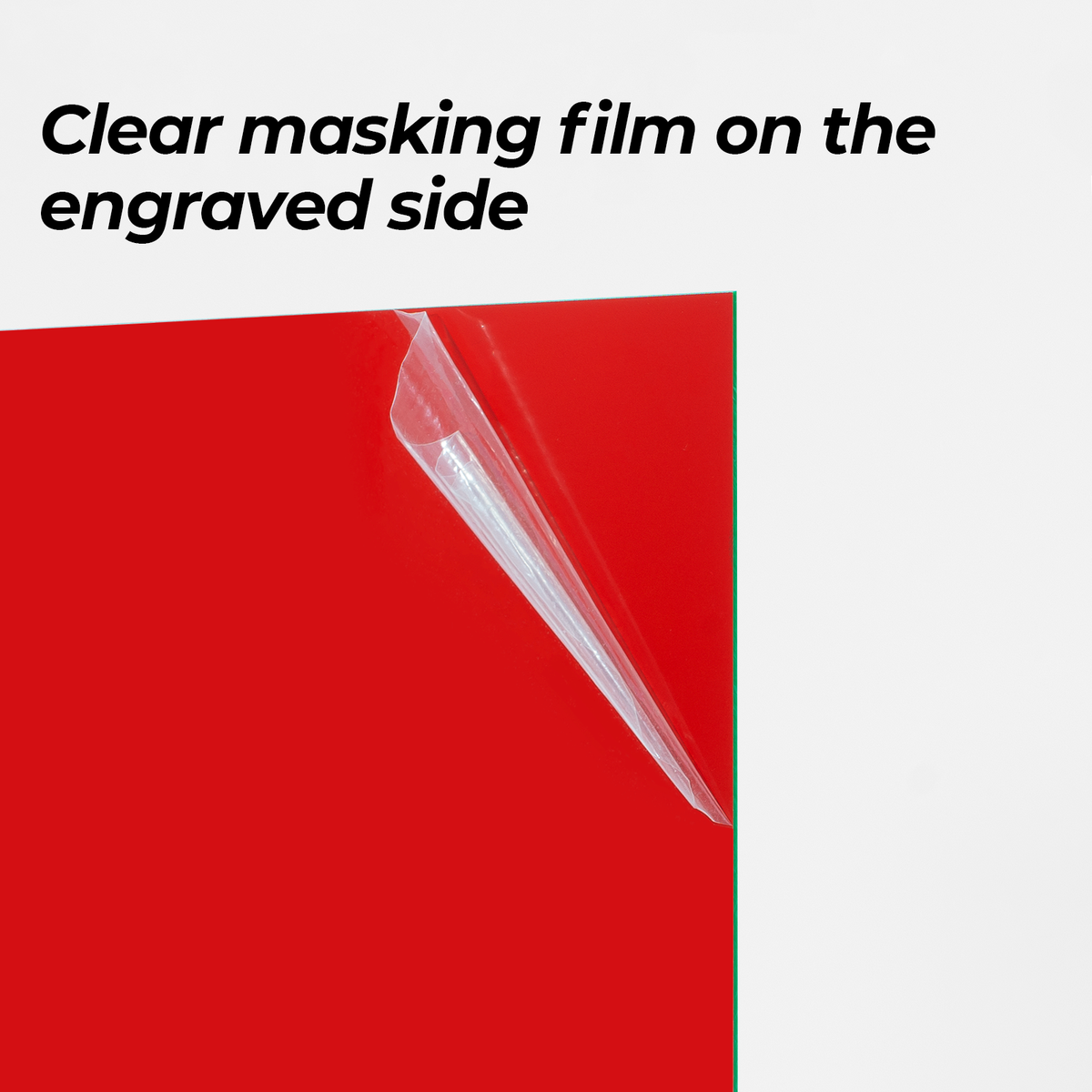 1/16" Laser Engraving Two-Tone Plastic Sheet Red to Green (5pcs)