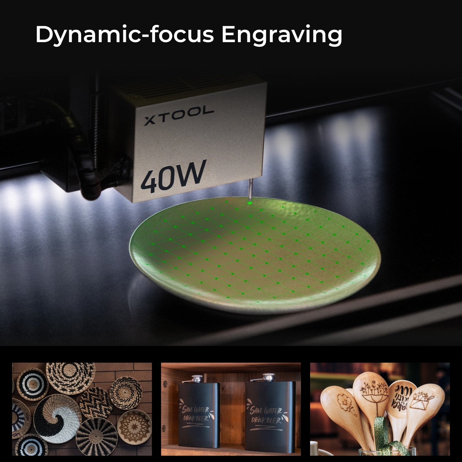 xTool S1 Blue + 1064nm IR Laser Kit: Enclosed Diode Laser Engraver & C