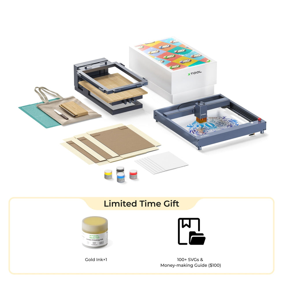 xTool Screen Printer: 1st Screen Printing Solution with Laser