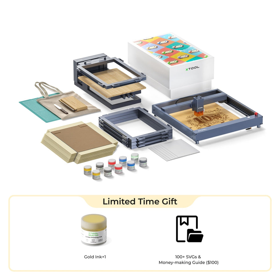 xTool Screen Printer: 1st Screen Printing Solution with Laser